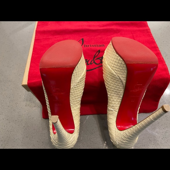 Christian Louboutin | Shoes | Christian Louboutin Lady Peep Python ...